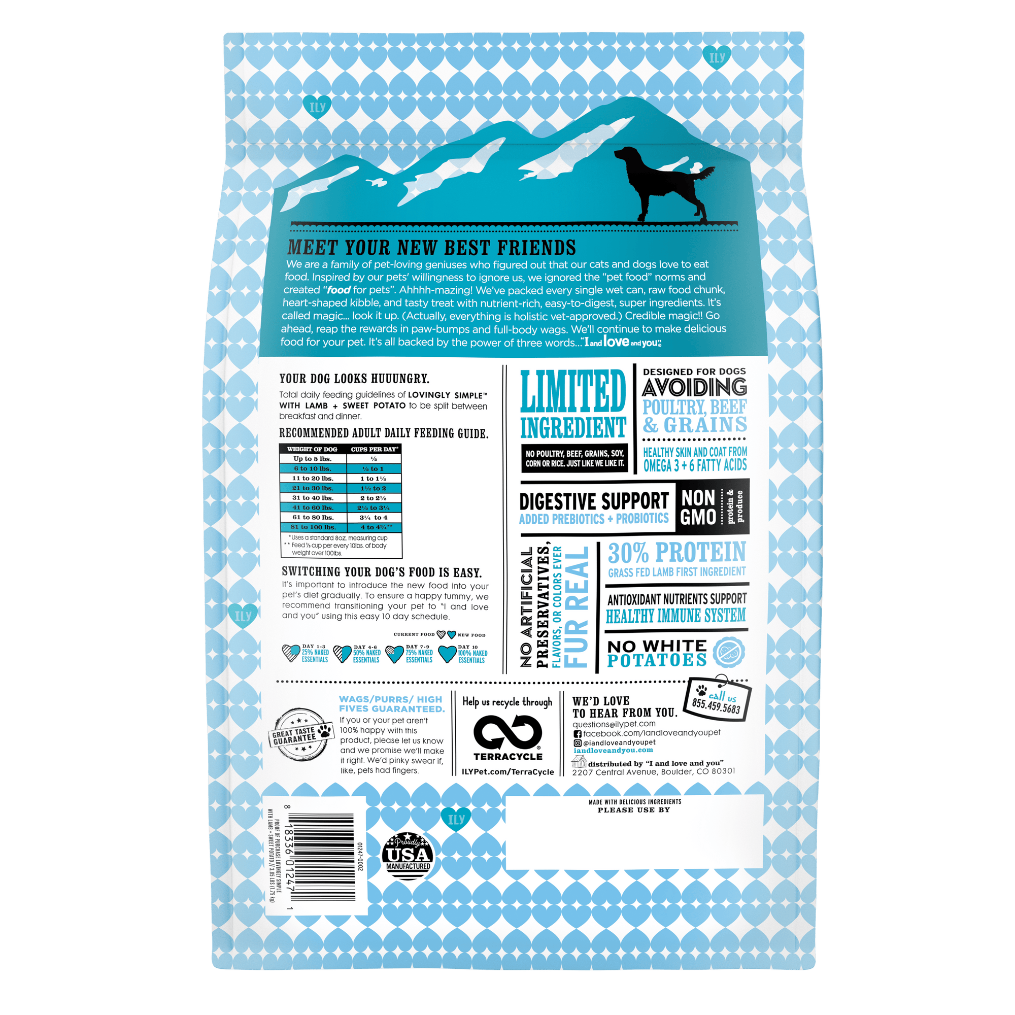 Lamb & Sweet Potato Dog Food | Lovingly Simple | I and love and you