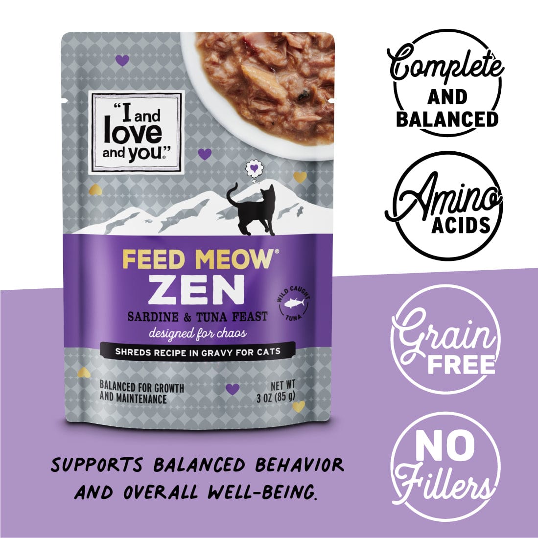 Feed Meow Zen Sardine & Tuna Feast | I and love and you